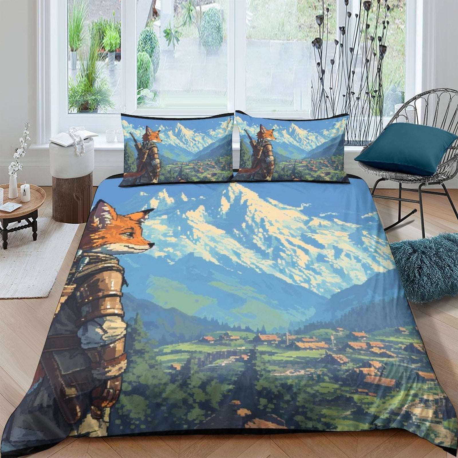 Fox Quilt Cover 3D Printed Bedding Set Comforter Covers Duvet Cover ...