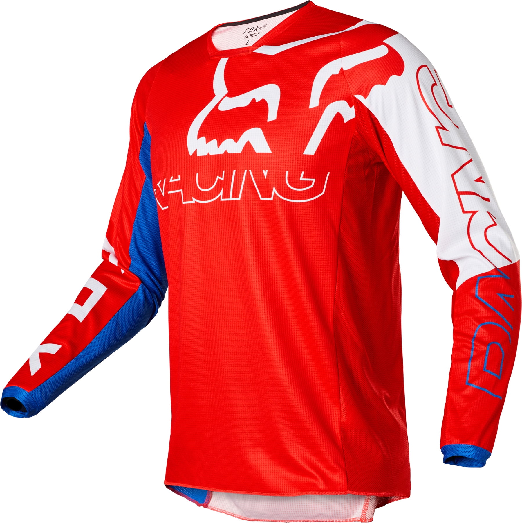 Fox Racing 180 Skew Mens MX Offroad Jersey White/Red/Blue XXL - Walmart.com