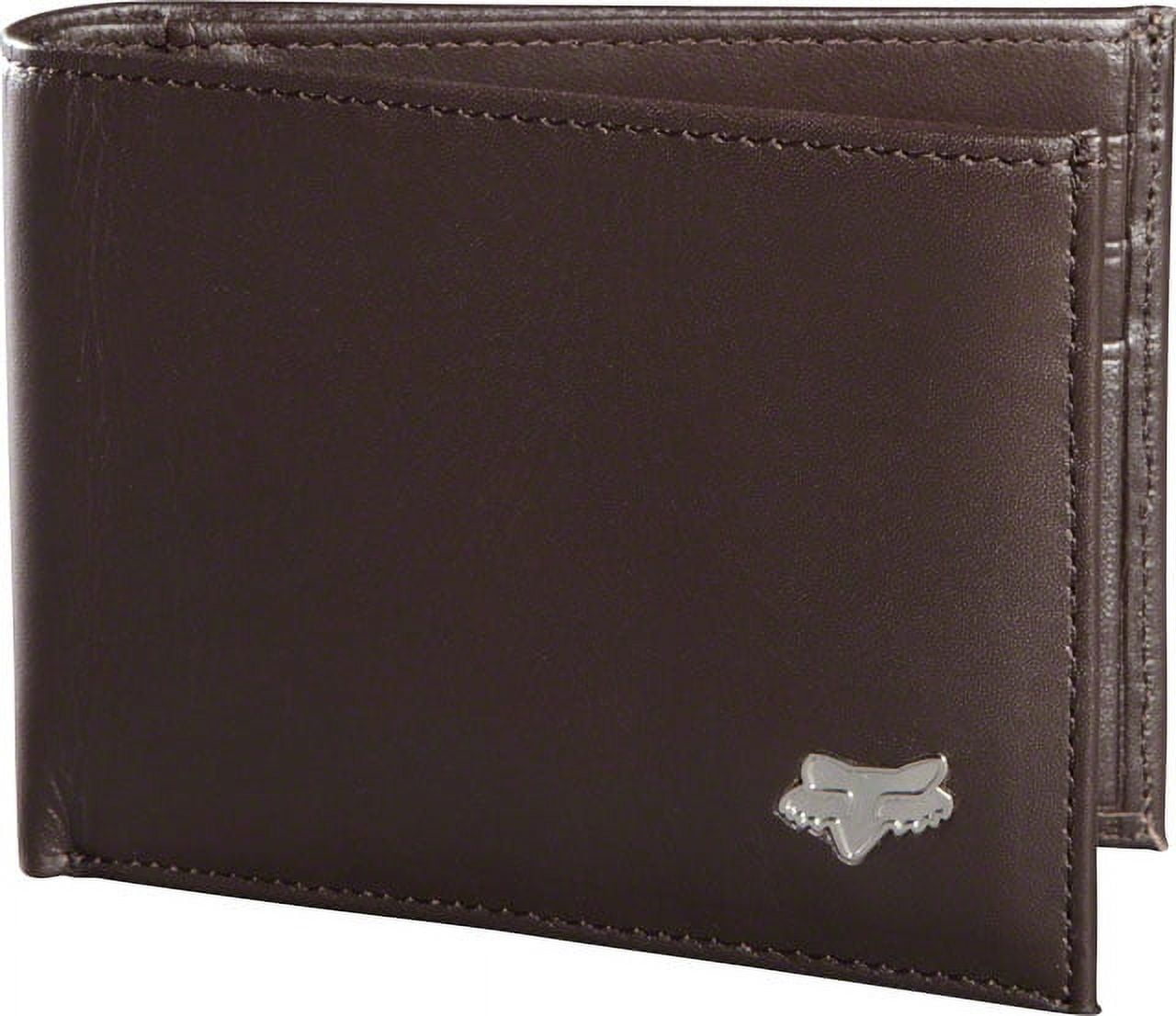 Fox Racing Leather Bifold Wallet: Brown NS - Walmart.com