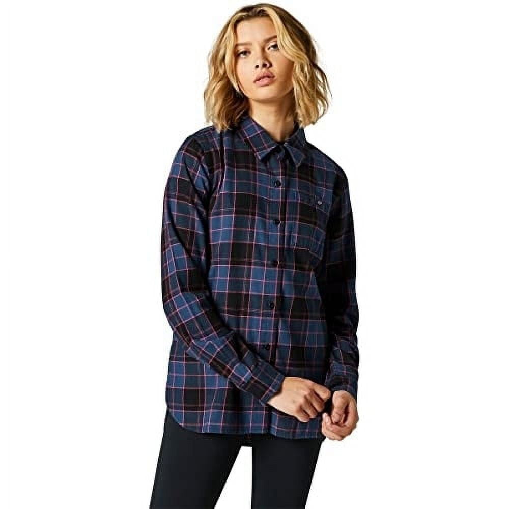 Fox Racing Women's Pines Flannel Dark Indo Size Medium Lightweight ...