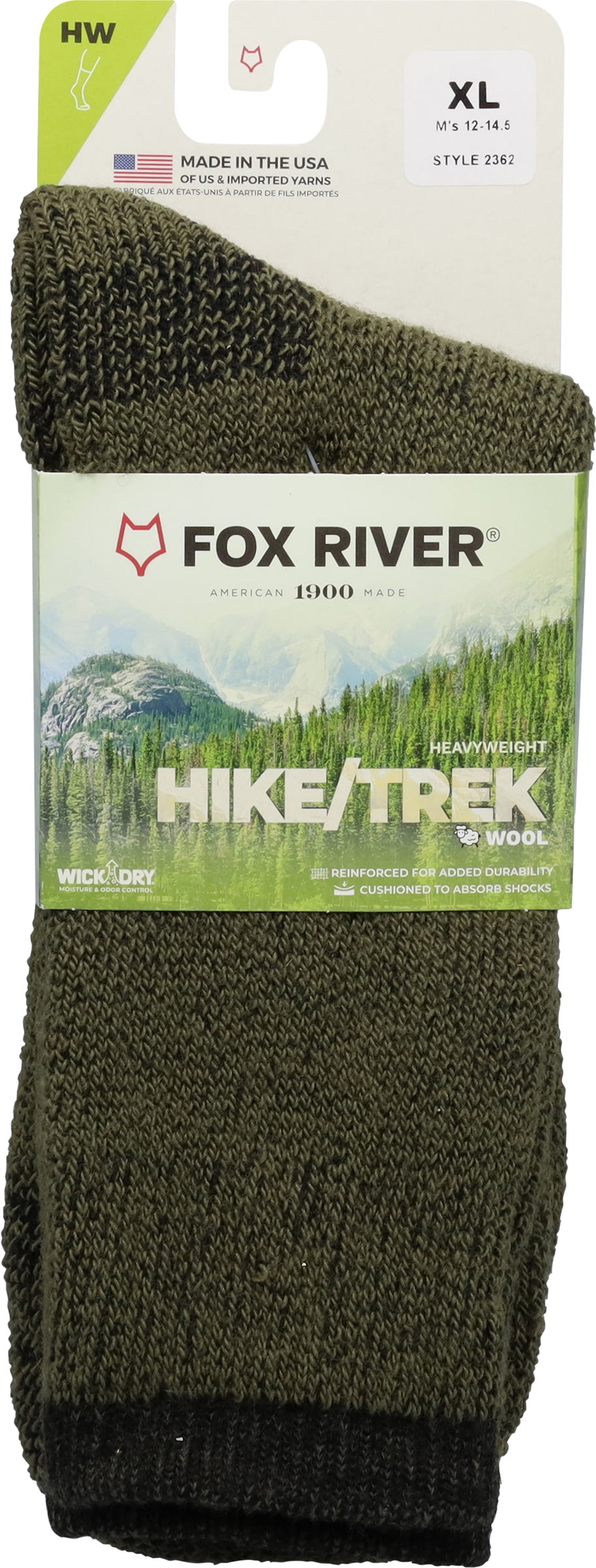 Fox River Wick Dry Explorer Men`s Heavyweight Crew Socks - XLarge ...