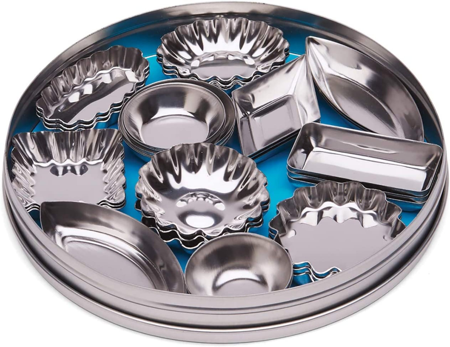 Fox Run 36-Piece Tinplated Steel Mini Tartlet Baking Pan Set with ...