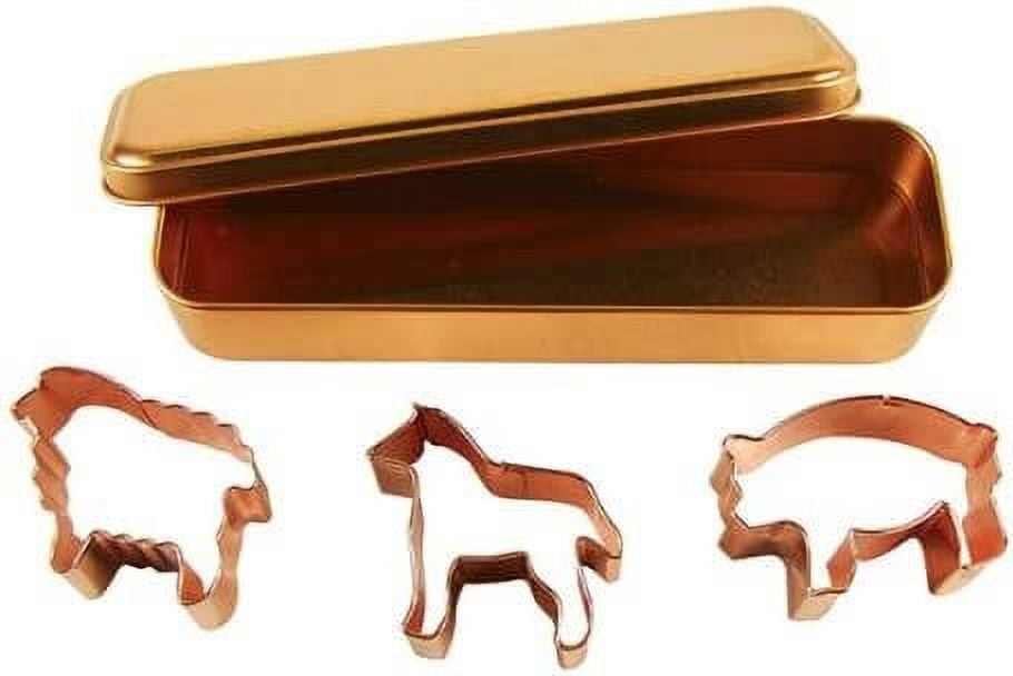 Fox Run Brands Copper Farm Animal Cookie Cutter Set - Walmart.com