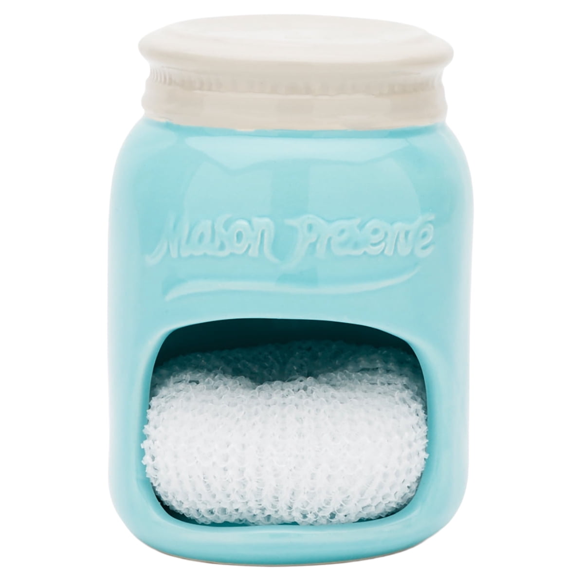 Fox Run Ceramic Mason Sponge Holder, 3.5" x 3.5" x 5" - Walmart.com