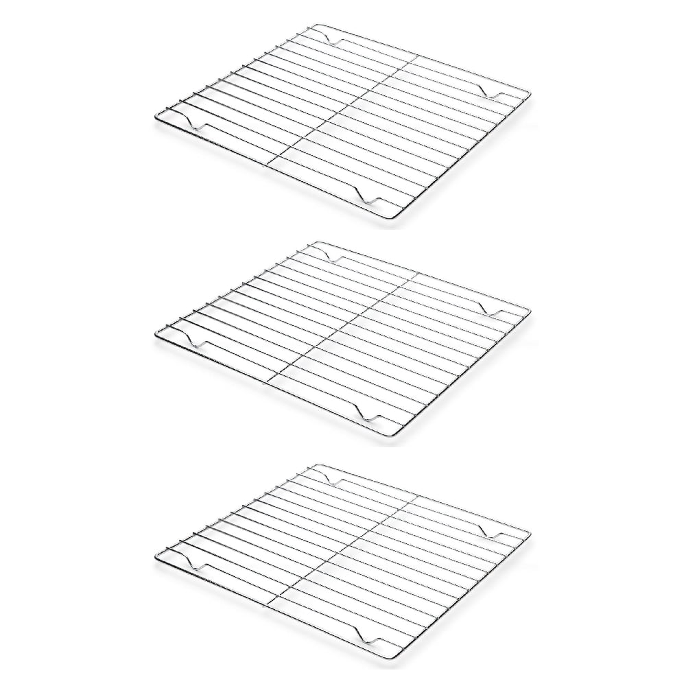Fox Run Chrome Cooling Rack 10 inch Rectangular Durable, 3 Pack ...