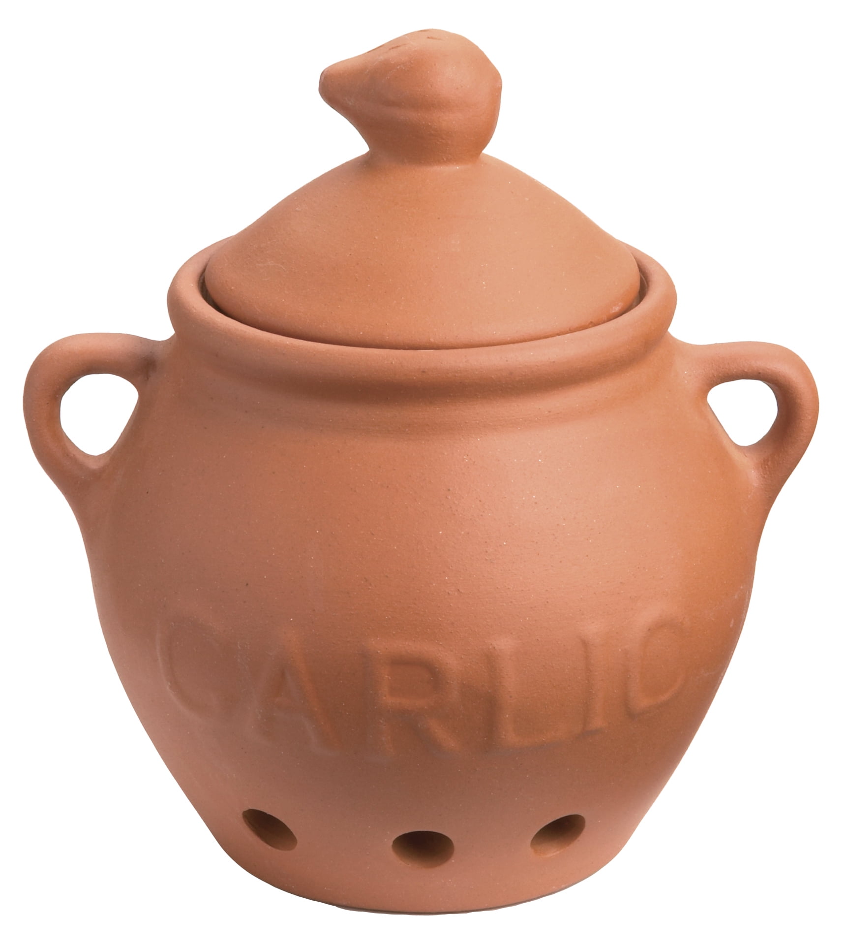 Fox Run Garlic Keeper, Terra Cotta, Red, 4.25 x 5.25 x 5.25 inches ...