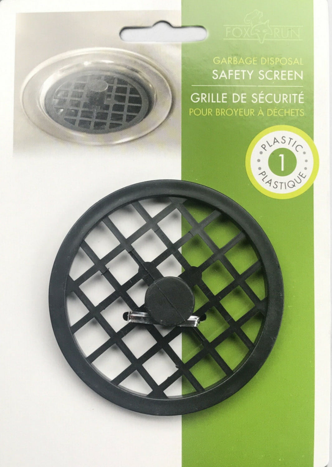 Fox Run Kitchen Sink Garbage Disposal Safety Screen, Plastic, 3 Inches ...