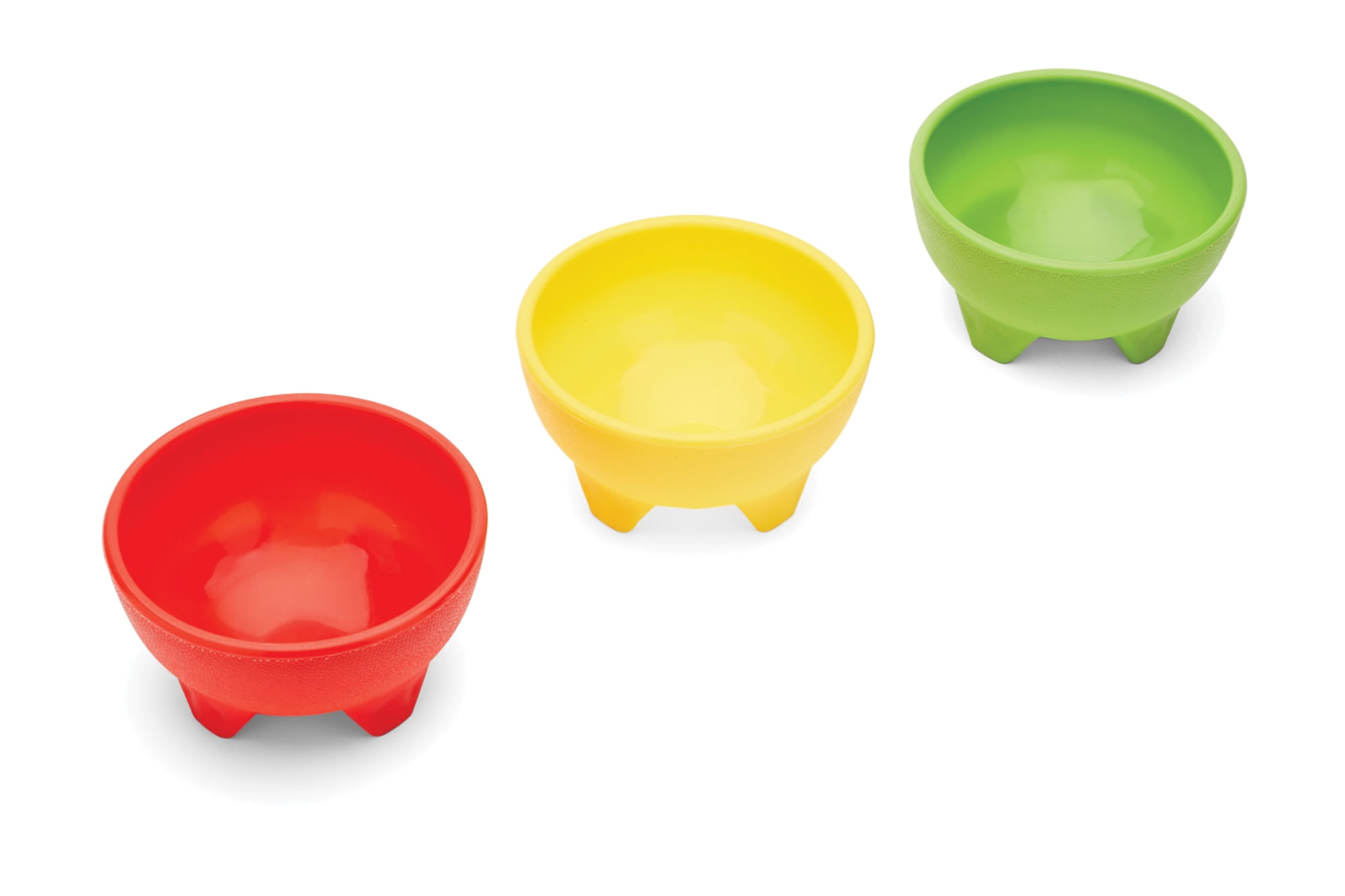 Fox Run Set of 3 Plastic Salsa, Dipping, and Condiment Serving Bowls ...