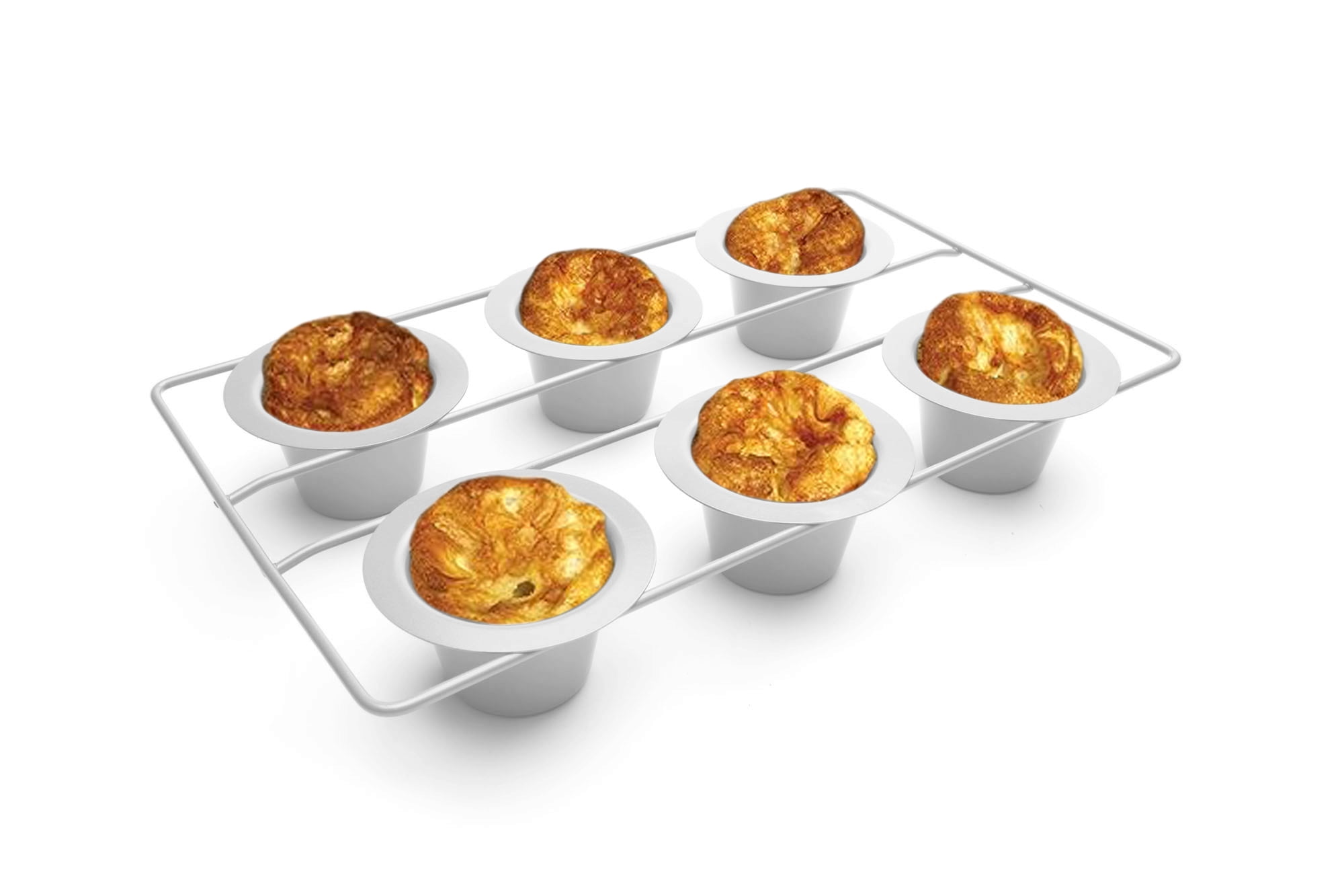 Sleek Stainless Steel 6 Cup Popover Baking Pan - Walmart.com