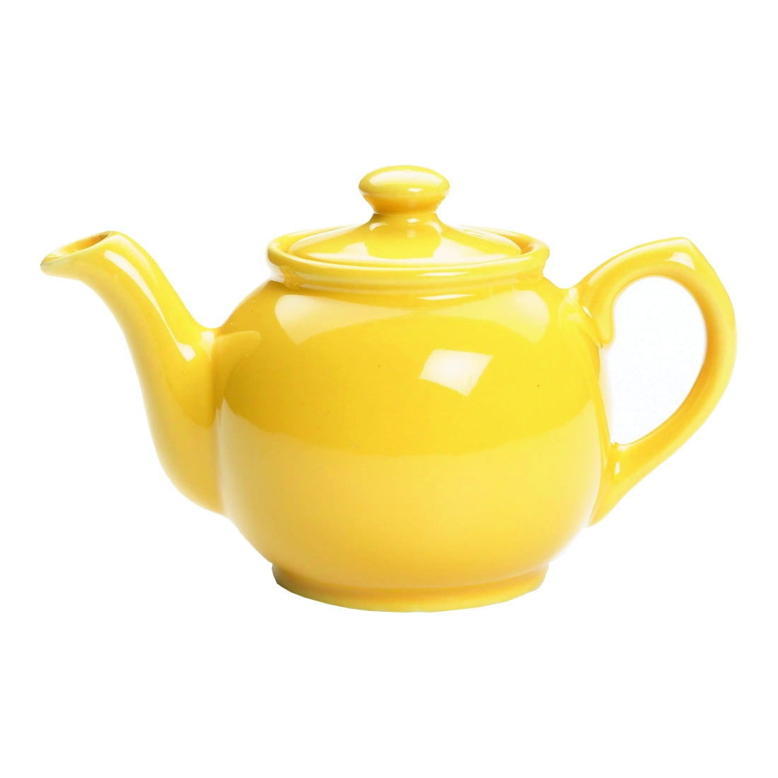 Fox Run Earthenware Teapot, 6 Cup Capacity, Yellow Glazed, Traditional ...