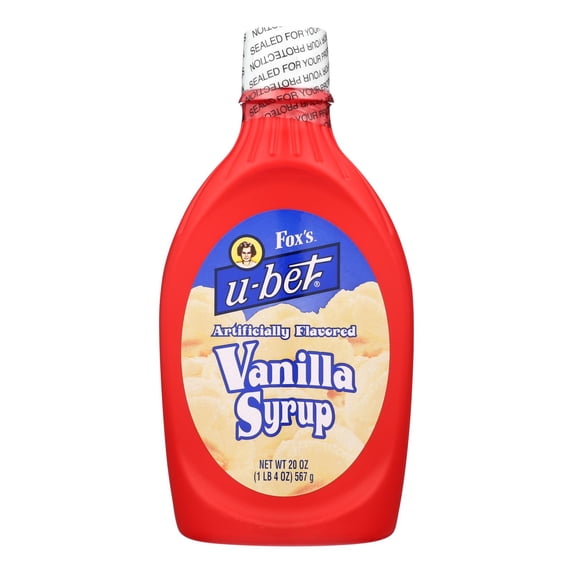 Fox’s U-Bet Vanilla Syrup, 20 Oz for Milkshakes and Smoothies - Walmart.com