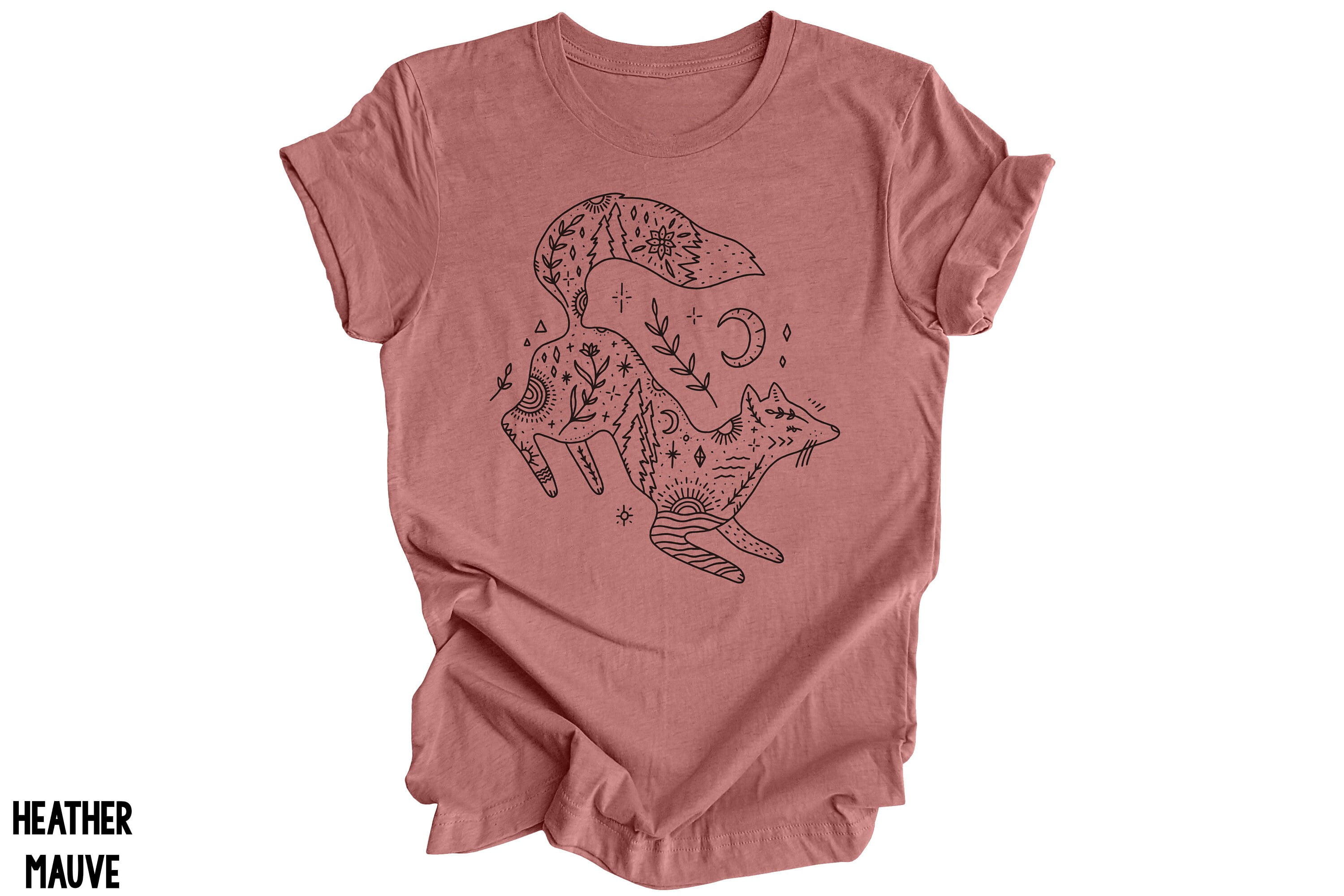 Fox Shirt, Spirit Animal Fox, Totem Animal, Fox Graphic Tee, Boho Shirt ...