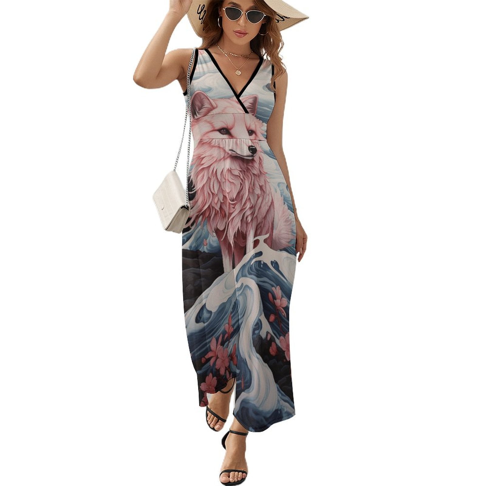 Fox Sleeveless Luxury Evening Dress For Women Party Dress - Walmart.com