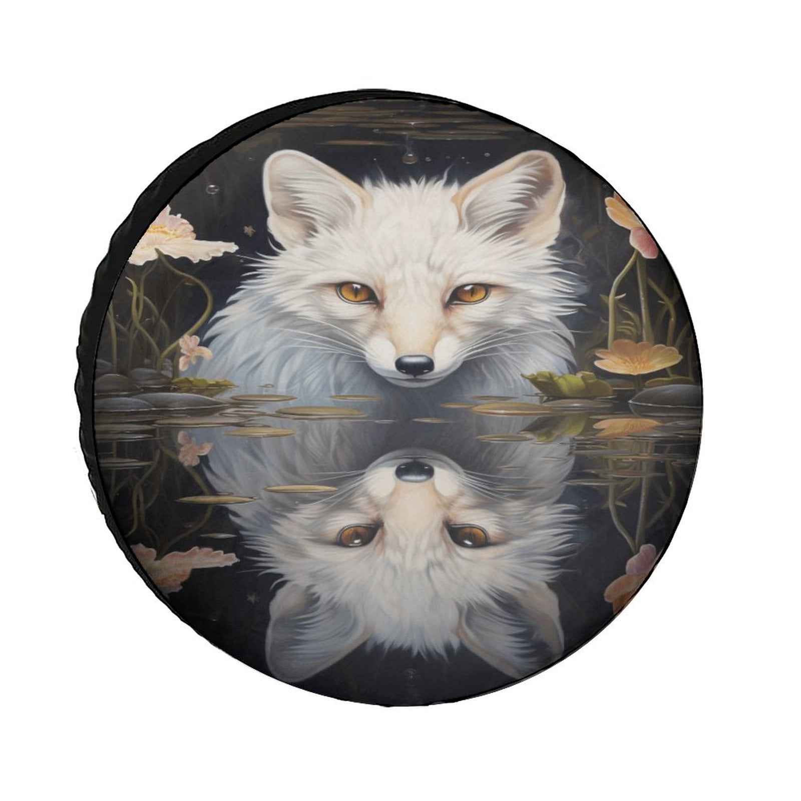 Fox Spare Tire Cover Dust-Proof Wheel Tire Cover Fit Trailer SUV And ...