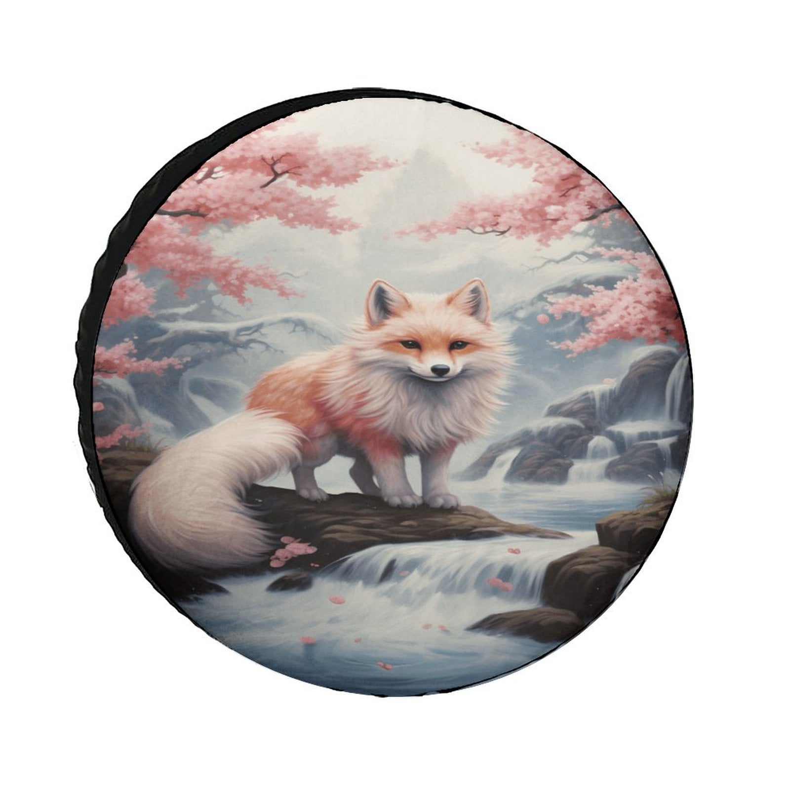 Fox Spare Tire Cover Dust-Proof Wheel Tire Cover Fit Trailer SUV And ...