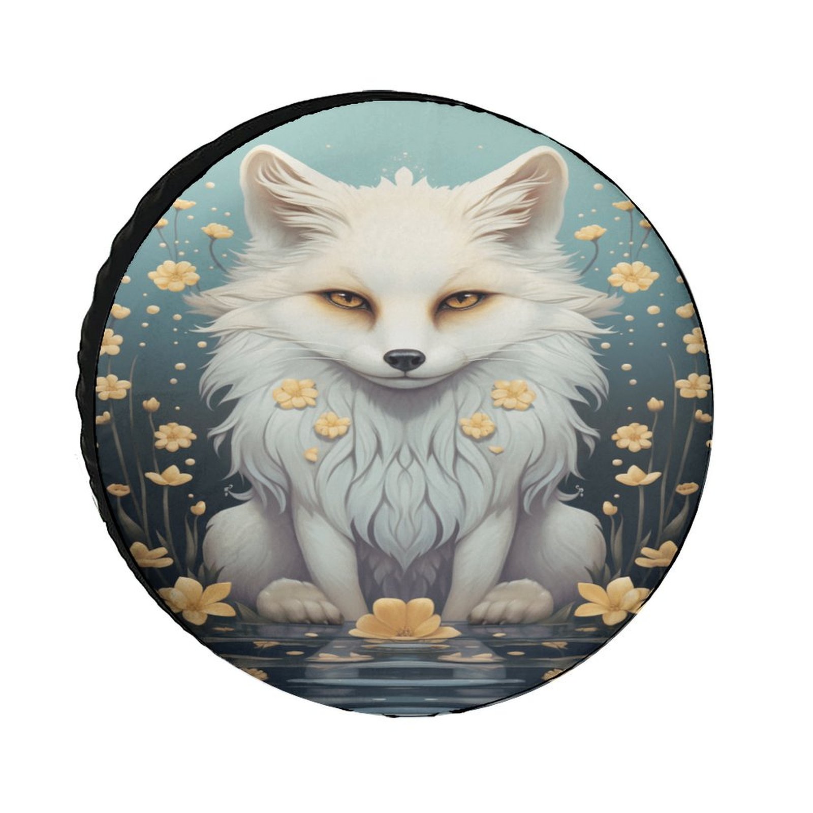 Fox Spare Tire Cover Weatherproof Wheel Camper Protectors Universal Fit ...