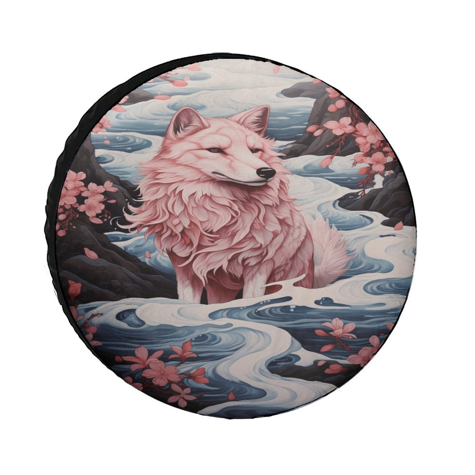 Fox Spare Tire Cover Weatherproof Wheel Camper Protectors Universal Fit ...