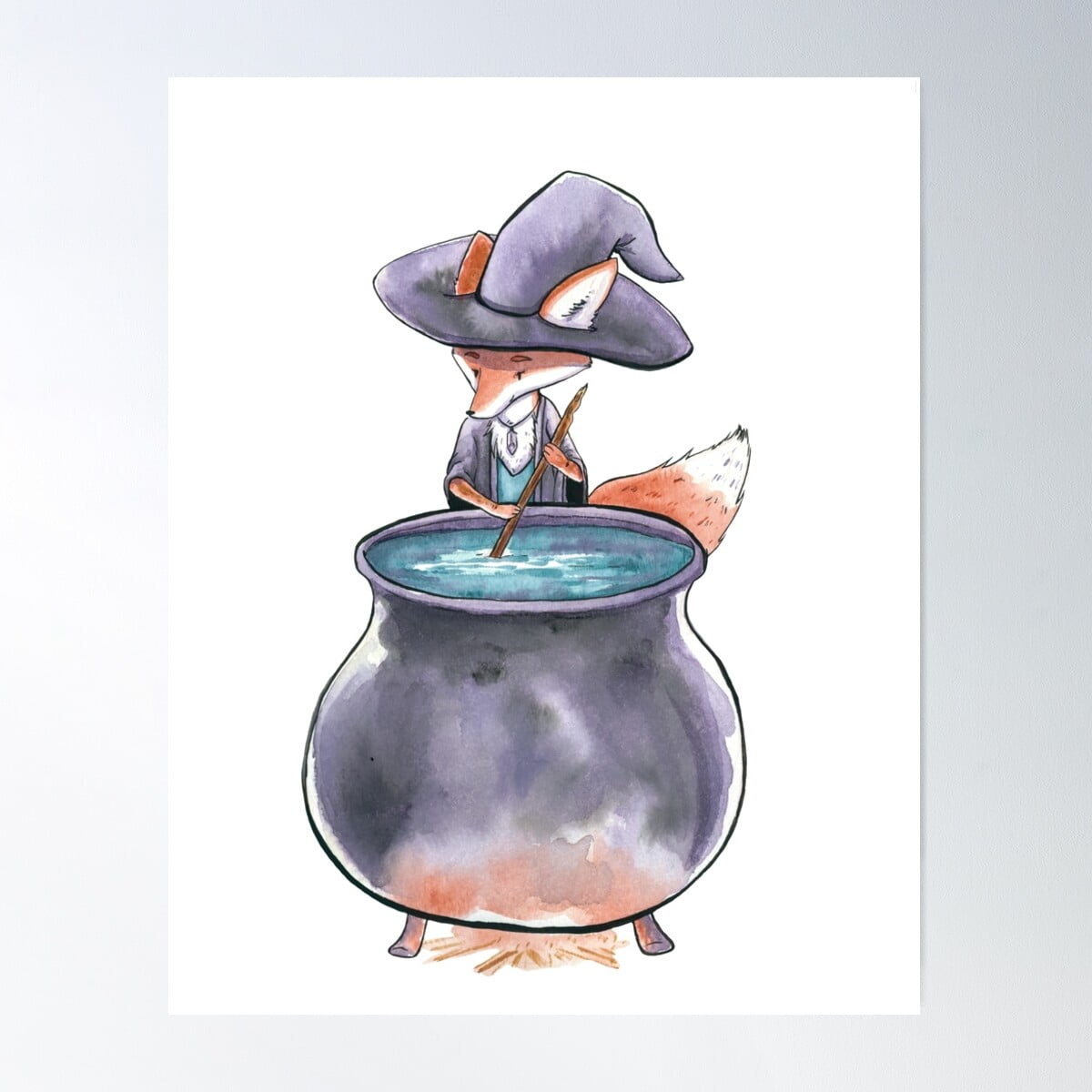 Fox Spellcraft Poster Wall Art, Modern Wall Decor For Living Room Bedroom, 24x36 UNFRAMED ...