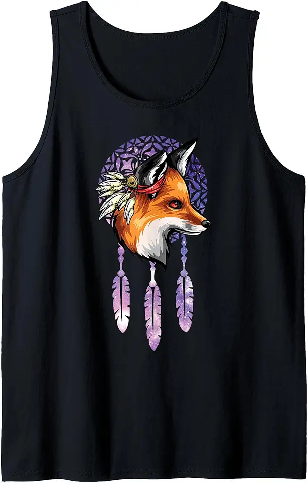 Fox Spirit Totem Indigenous Native American Heritage Day Tank Top ...