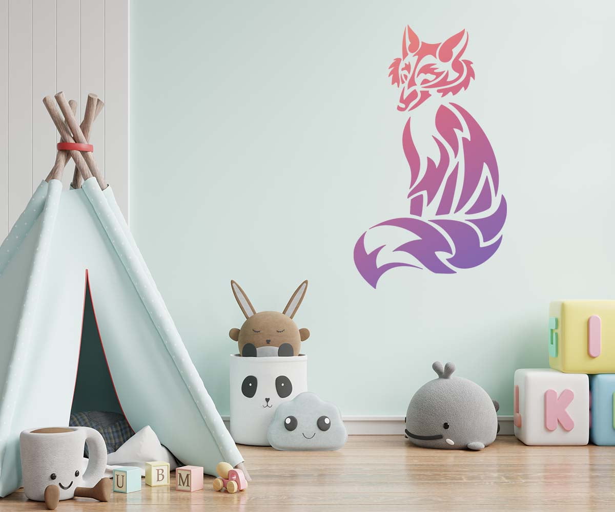 Fox Stencil - Art and Wall Stencil (18"x24") - Walmart.com
