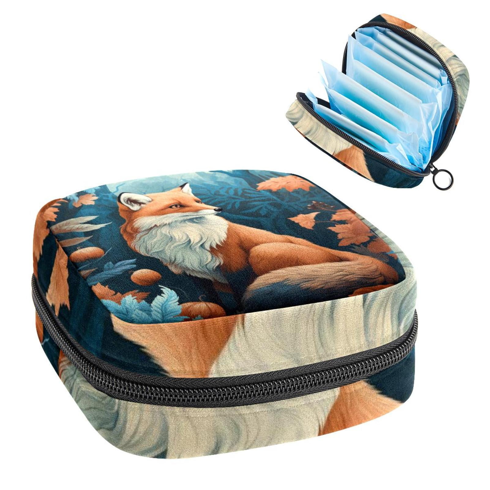 Fox Storage Bag for Period Essentials: Small Funny Period Pouch with ...