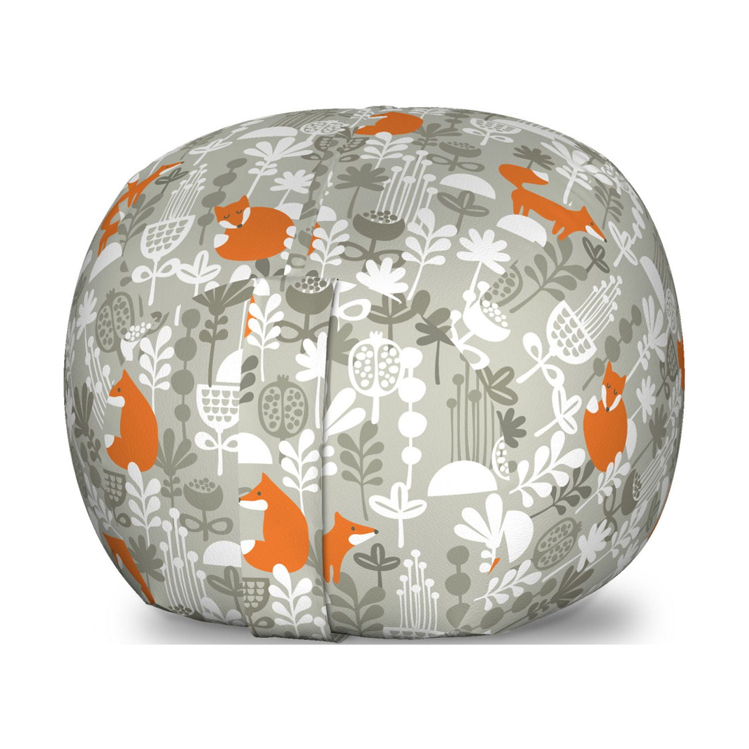 Fox Storage Toy Bag Chair, Small Animals of the European Forests Doodle ...