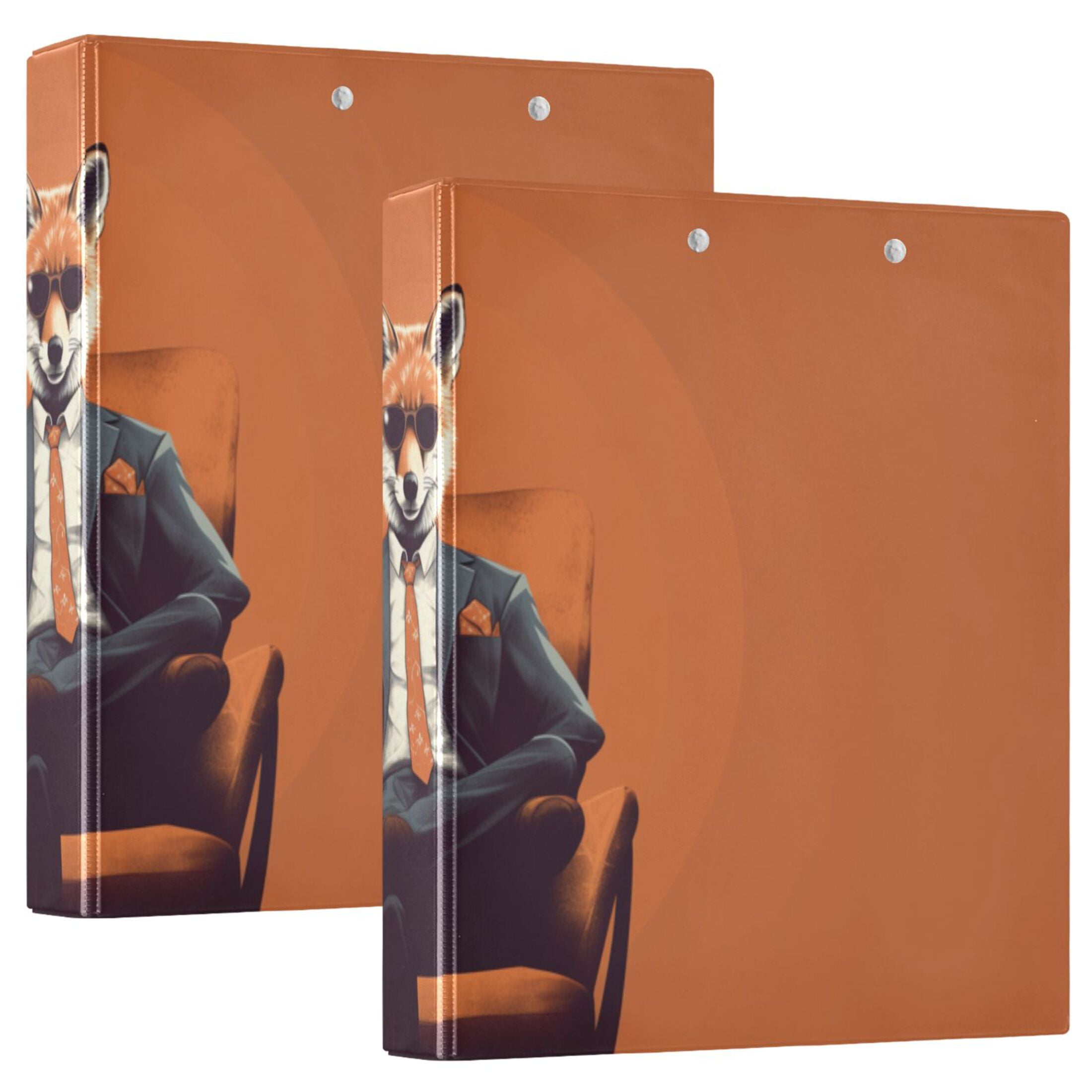 Fox Suit Sofa 3 Ring Binders 1.5 inch Hardcover File Folders with ...