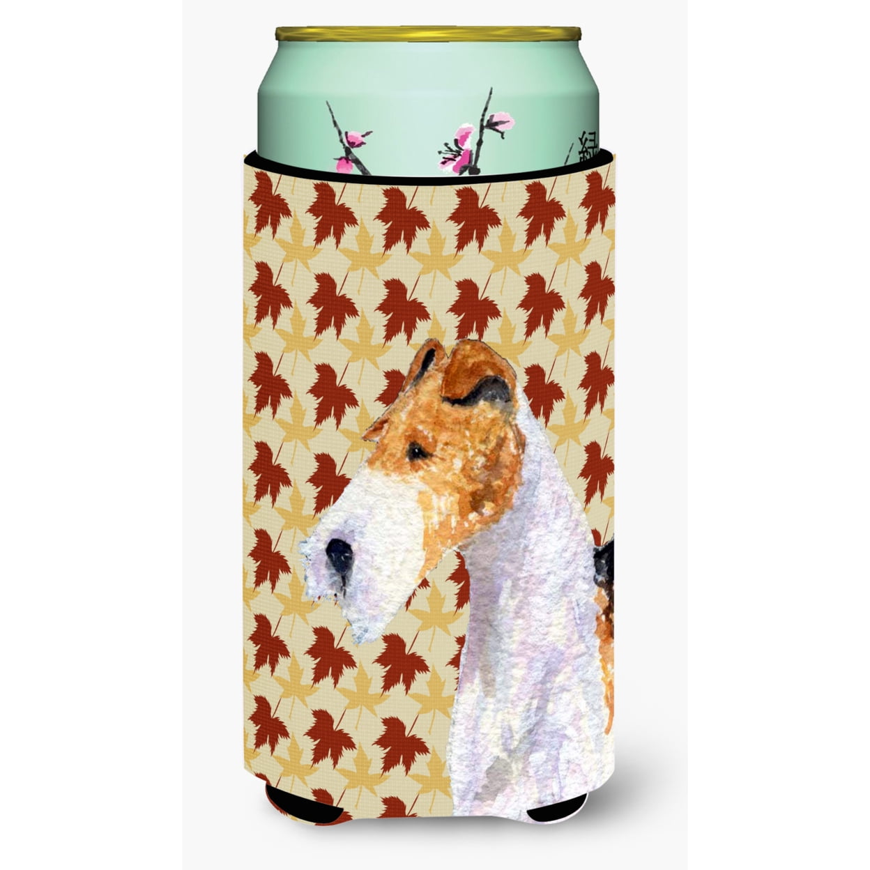 Fox Terrier Fall Leaves Portrait Tall Boy Hugger - Walmart.com