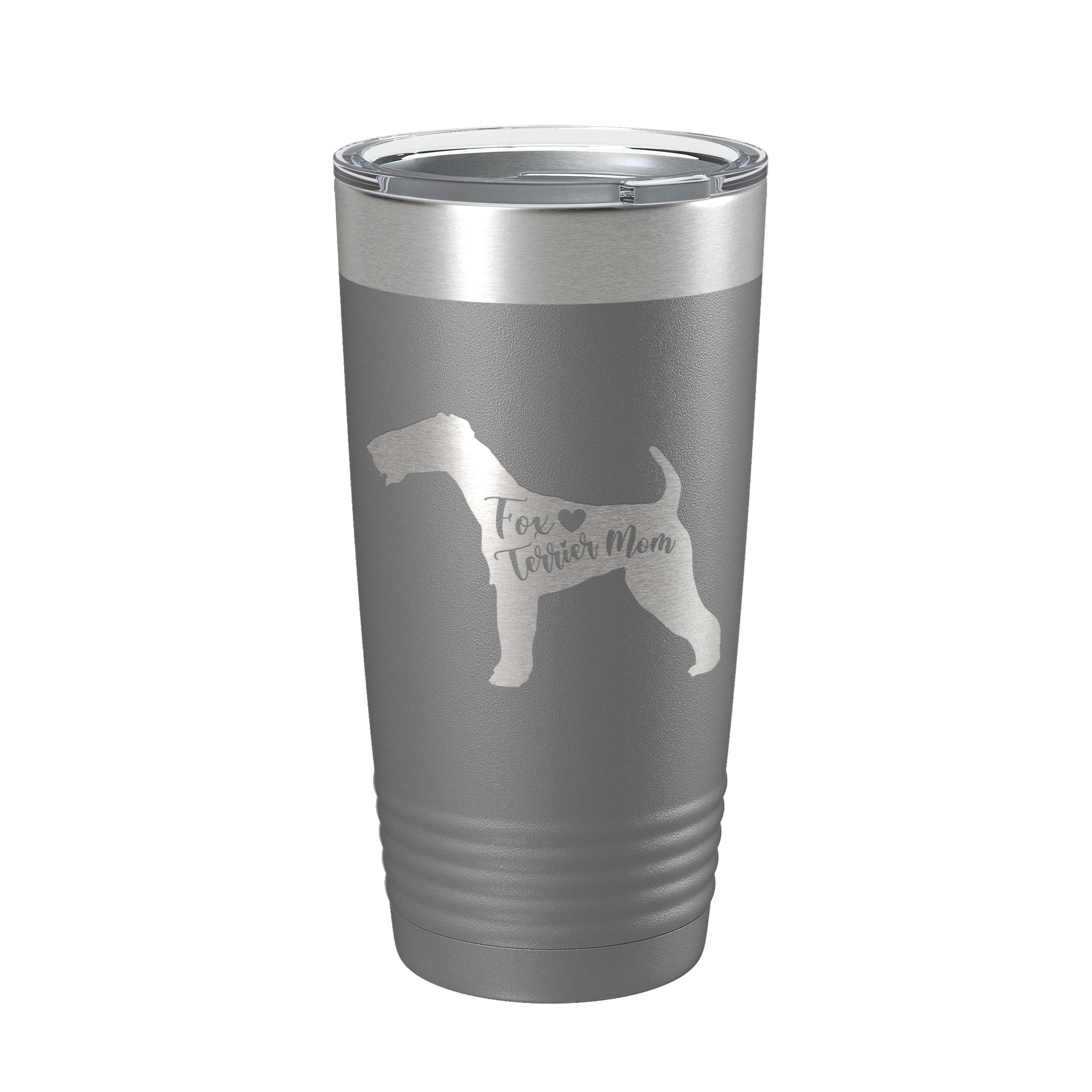 Fox Terrier Mom Tumbler Dog Travel Mug Gift Insulated Laser Engraved ...