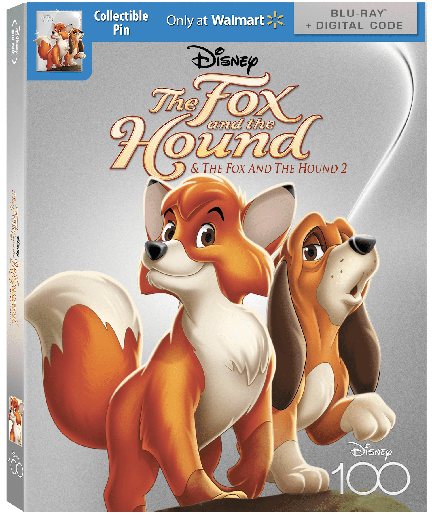 Fox & The Hound - Disney100 Edition Walmart Exclusive (Blu-ray + DVD ...
