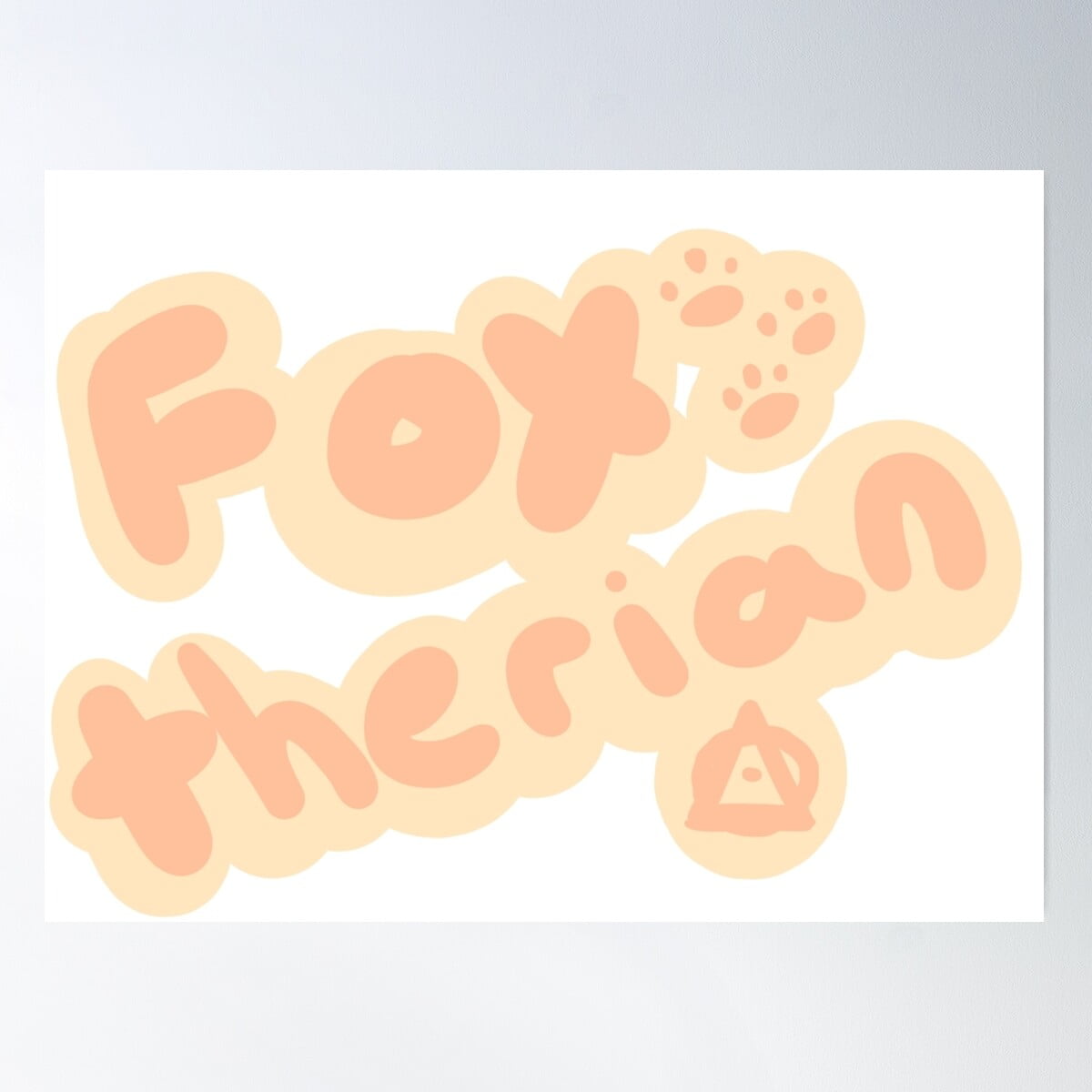 Fox Therian Poster Wall Art, Modern Wall Decor For Living Room Bedroom ...