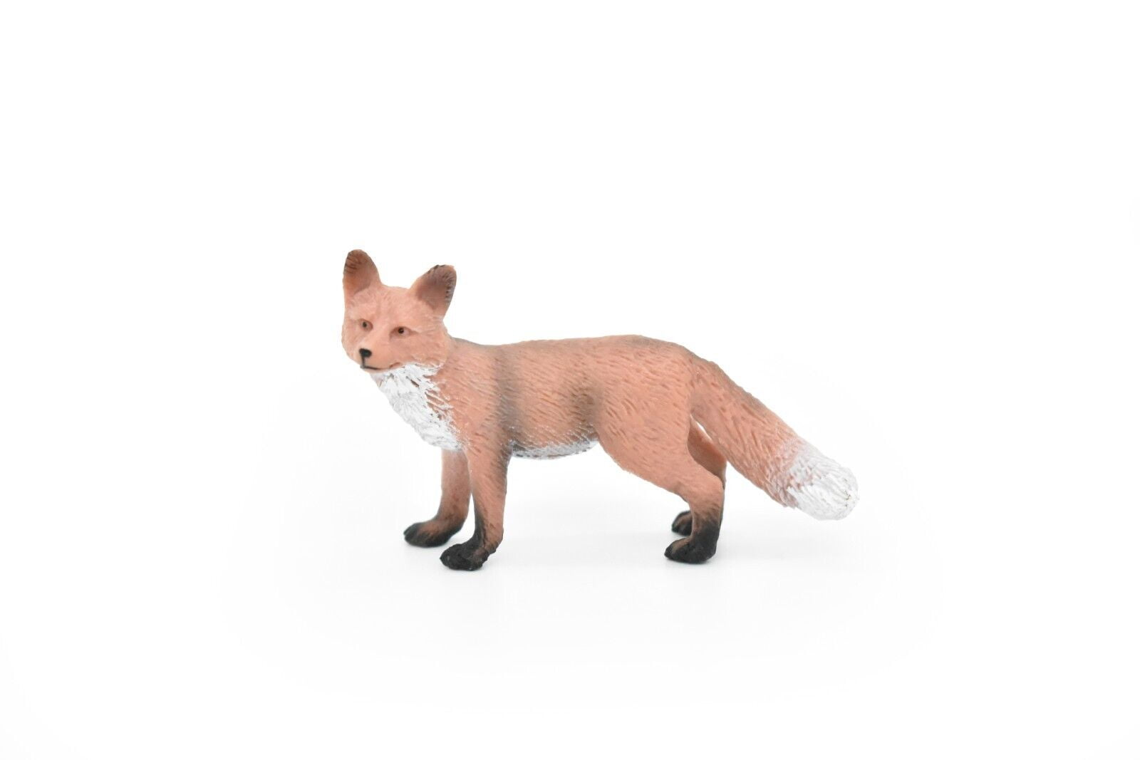 Fox Toy, Red, Animal, Very Realistic Rubber Figure, Model, Educational ...