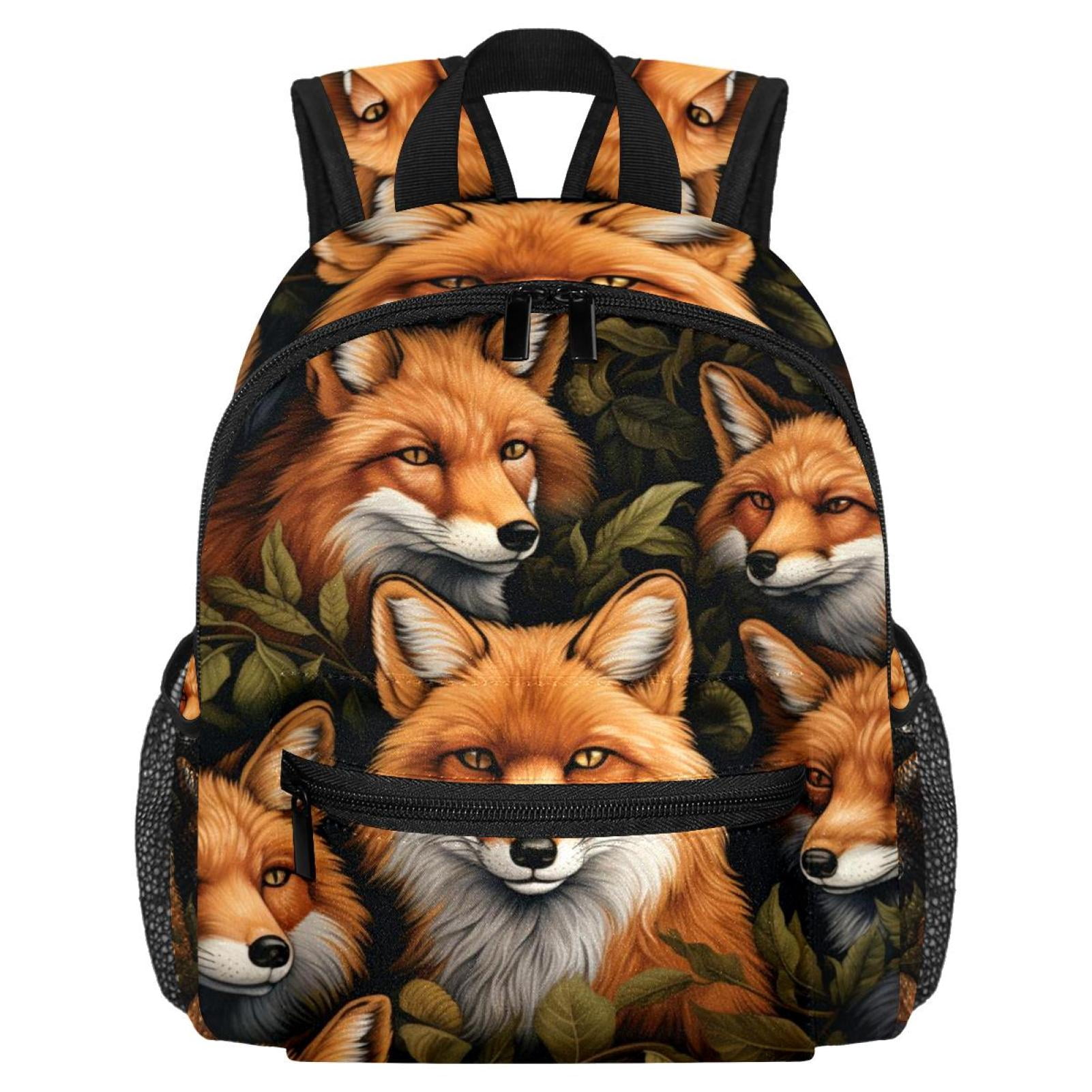 Fox Traveling Backpack School Bags Cute College Backpack Baby Bag ...