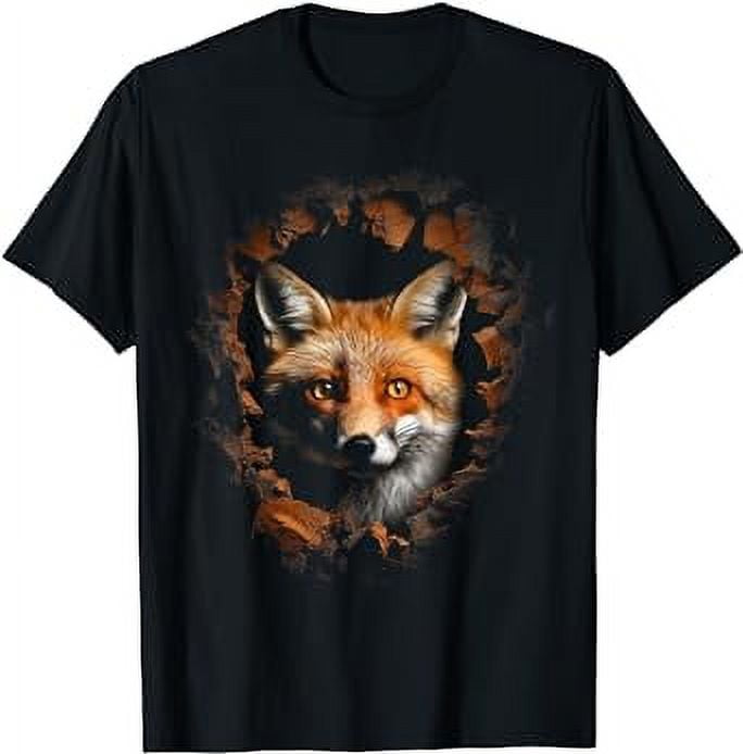 Fox Wall Artwork | Animal Motif Fox T-Shirt - Walmart.com