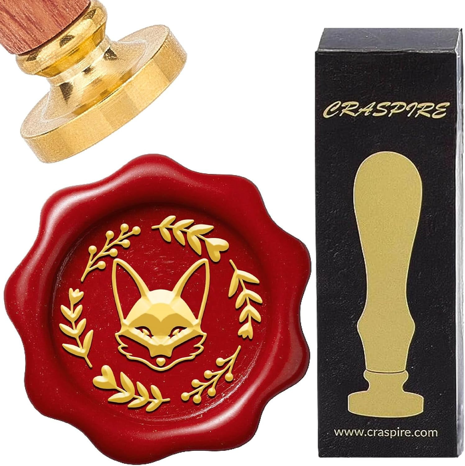 Fox Wax Seal Stamps 25mm Vintage Animal Removable Brass Sealing Stamp ...