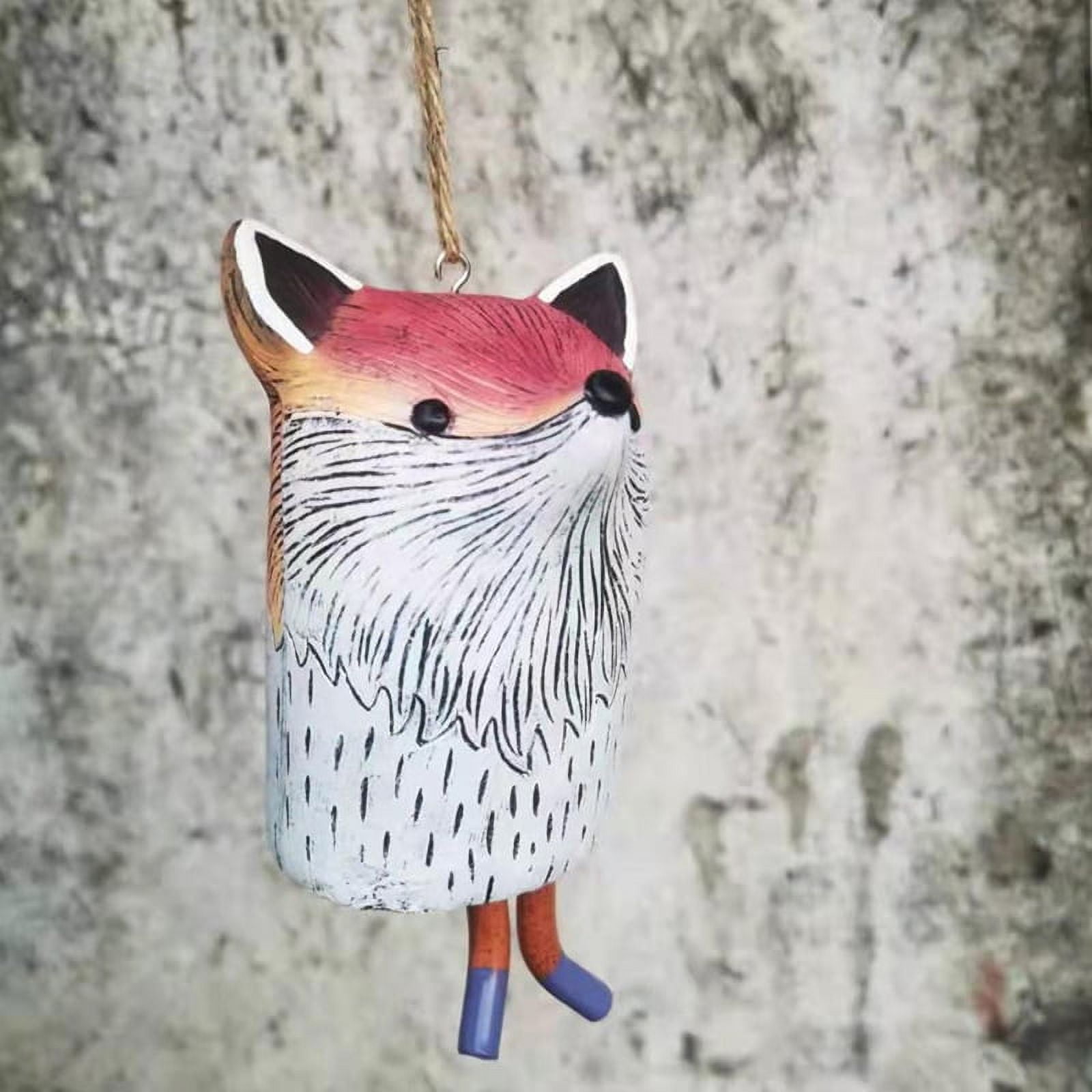 Fox Wind Chimes with Bells Decoration for Outdoor Garden and Home Decor ...
