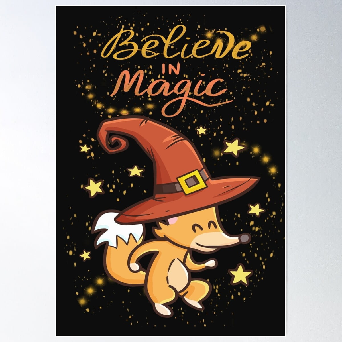 Fox Wizard Poster Wall Art, Modern Wall Decor For Living Room Bedroom ...