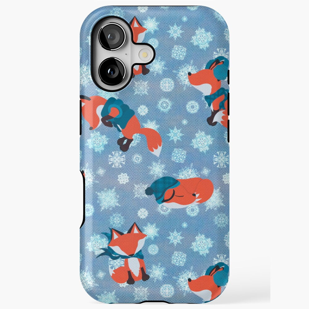 Fox's First Snow Day Cute Winter Animal Fun Gift Phone Case with iPhone ...