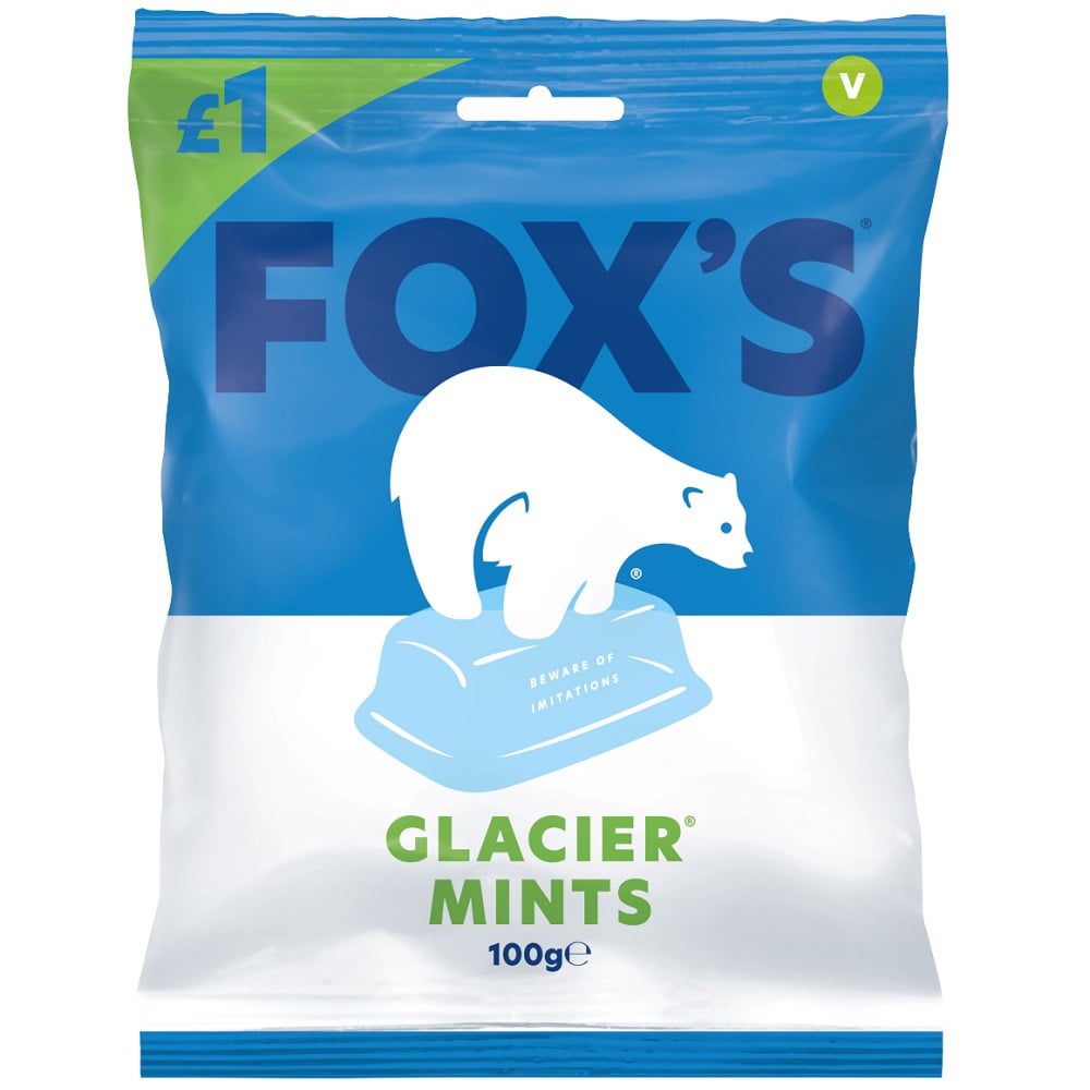 Fox's Glacier Mints Sweets Bag 100g (Pack of 3) - Walmart.com