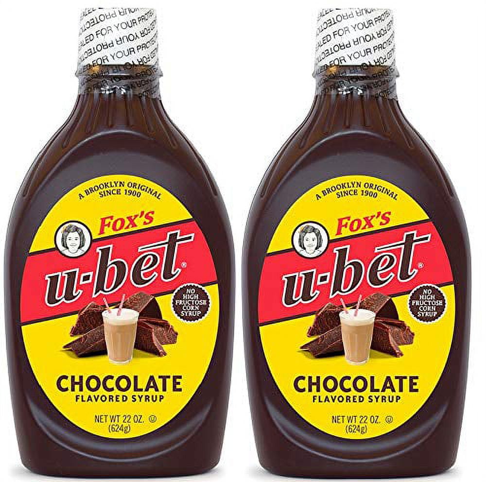 Fox's U-Bet Chocolate Syrup, 22 Ounce (Pack of 2) - Great for Desserts ...