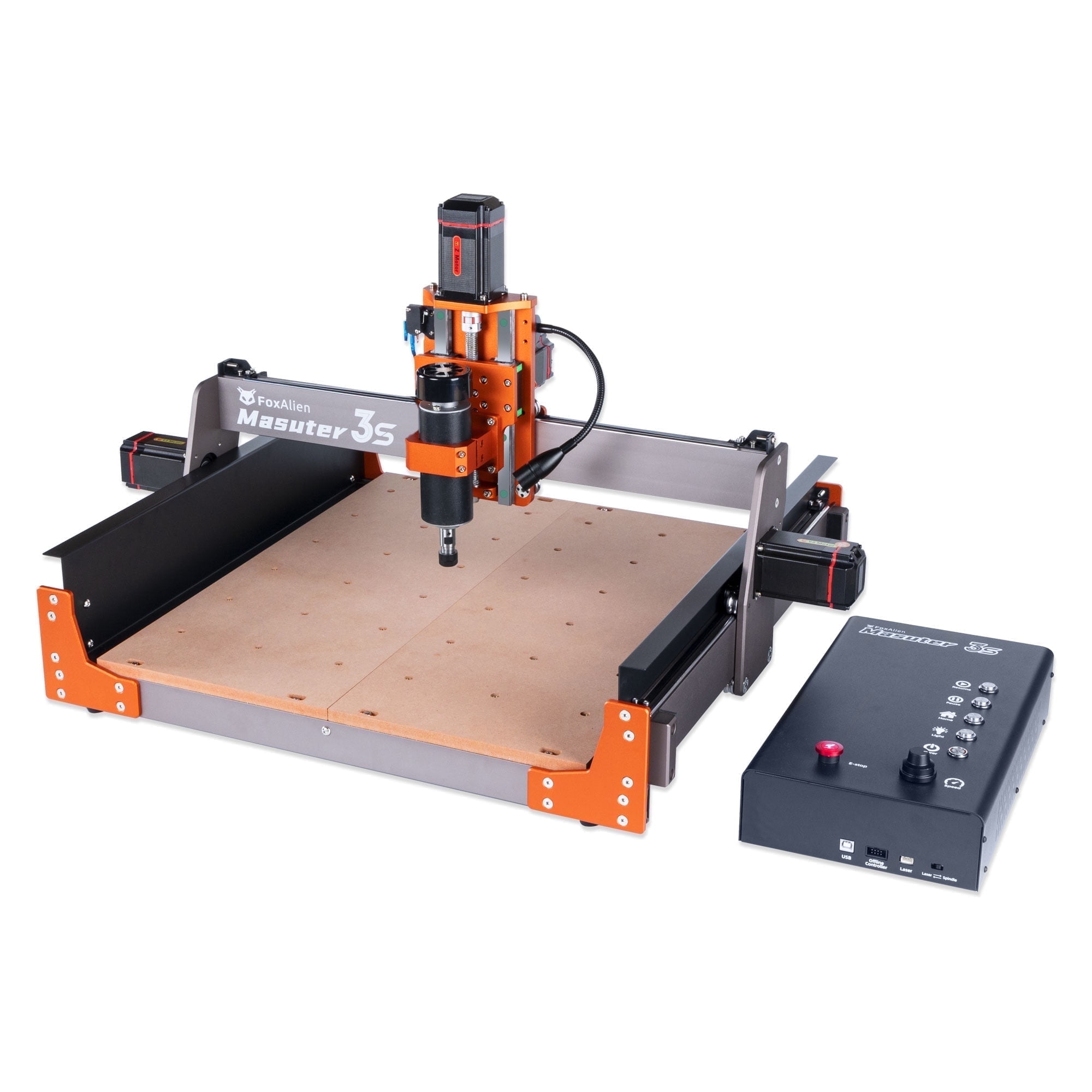 FoxAlien Masuter 3S CNC Router Machine with NEMA 23 Closed-Loop Stepper ...