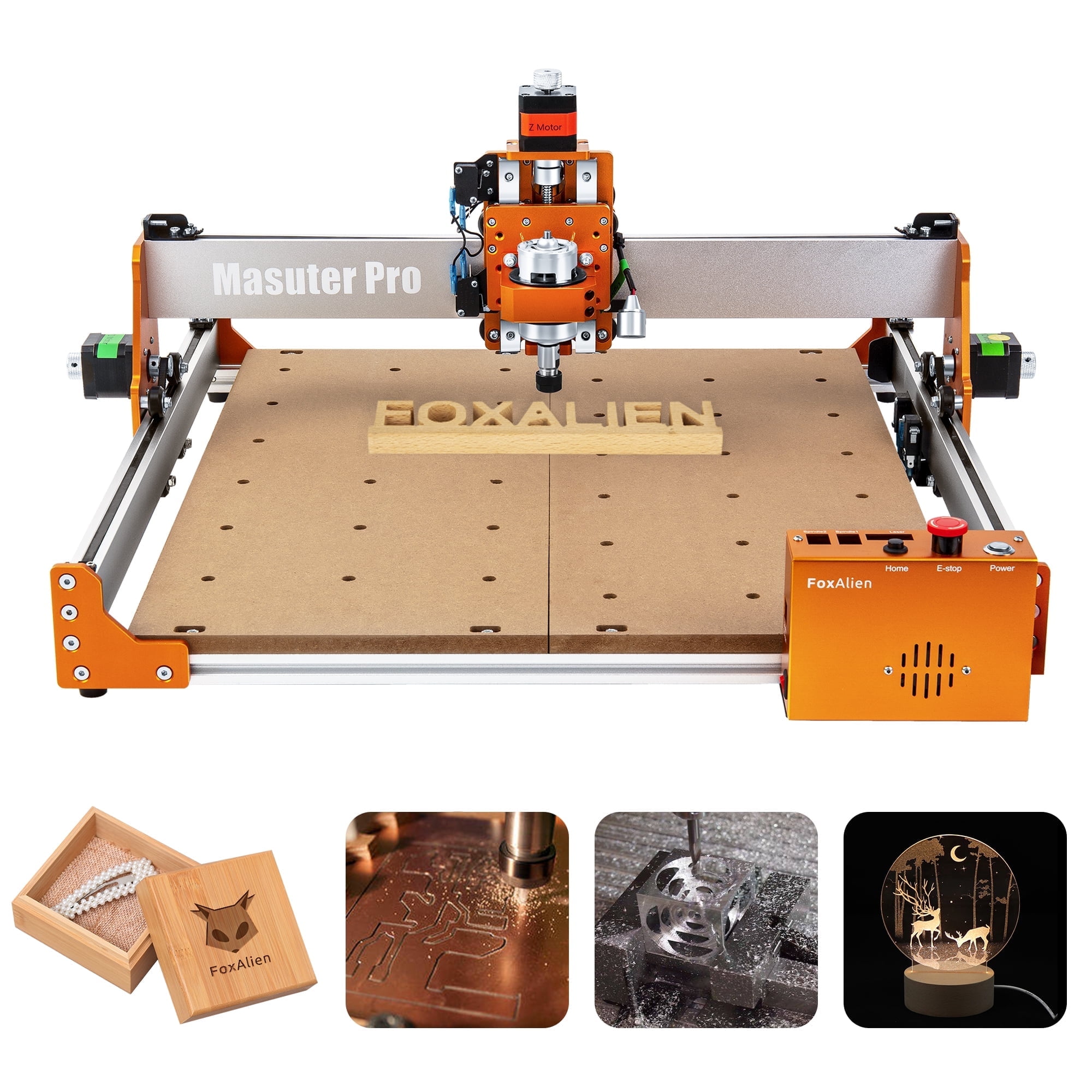 FoxAlien 2022 Masuter Pro CNC Engraver, 3-Axis All-Metal Milling ...