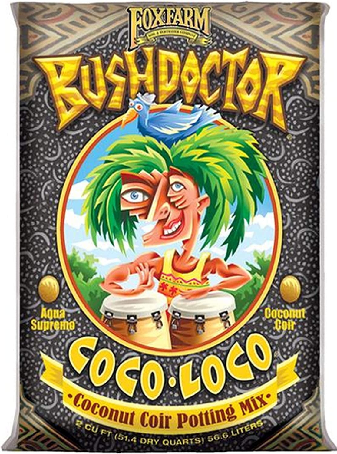 Fox Farm Bush Doctor - Coco Loco Tropical Planting Mix with Perlite and ...