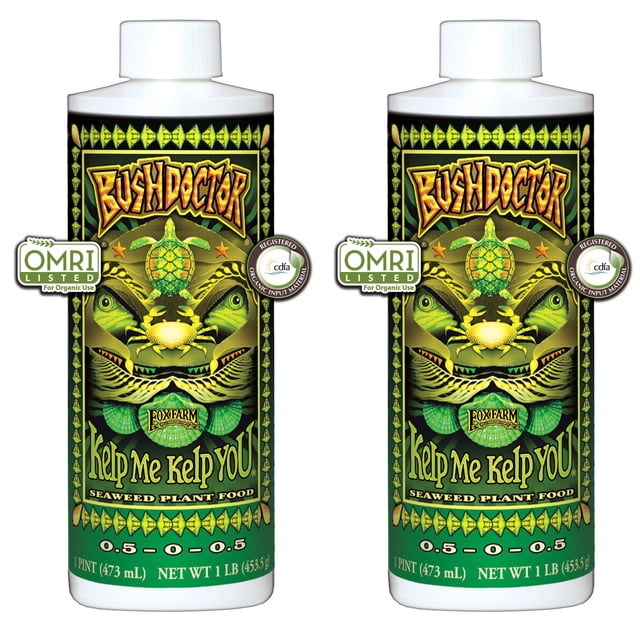 FoxFarm Bush Doctor Kelp Me Kelp You Liquid Seaweed Plant Fertilizer, 2 ...