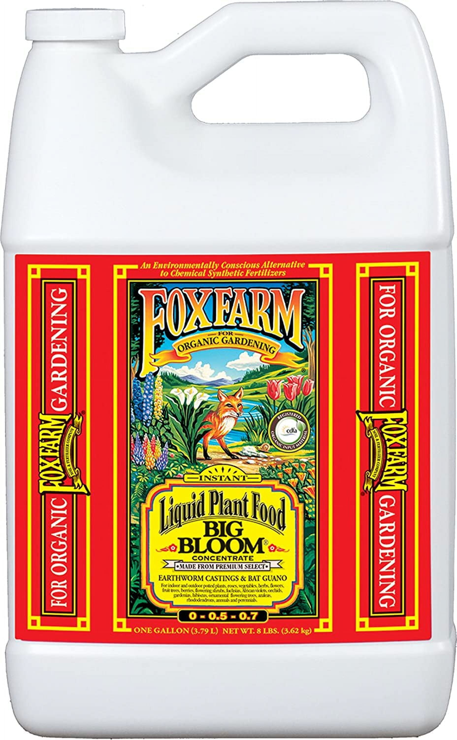 FoxFarm FX14003 Liquid Concentrate 0-0.5-0.7 Big Bloom, 1 Gallon ...