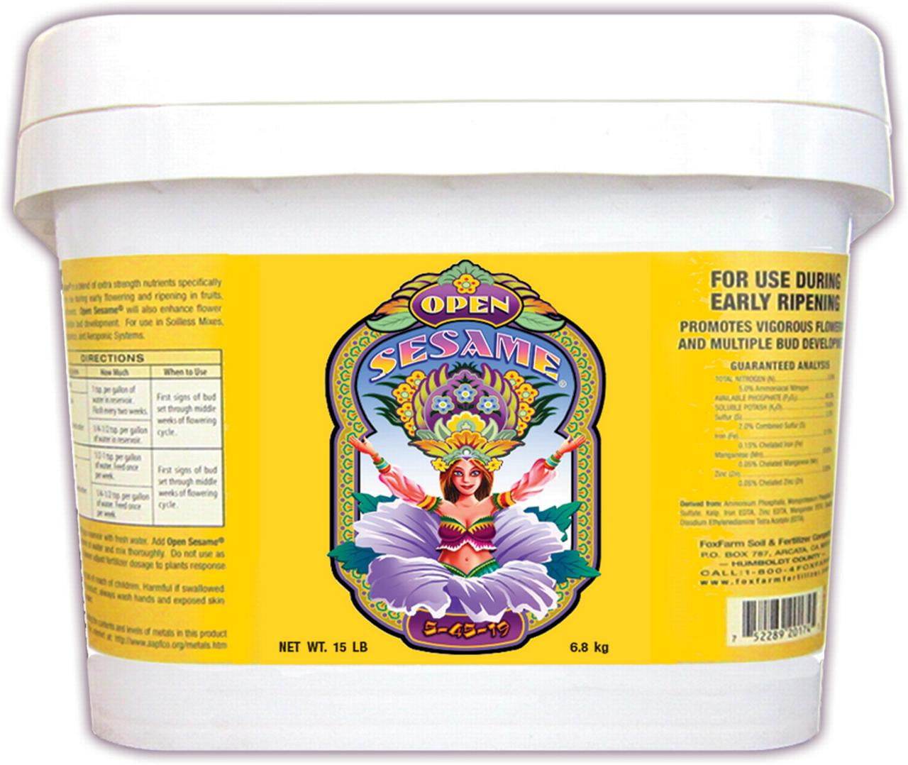 FoxFarm FX14034 Open Sesame Soluble Nutirents, 15 pound - Walmart ...