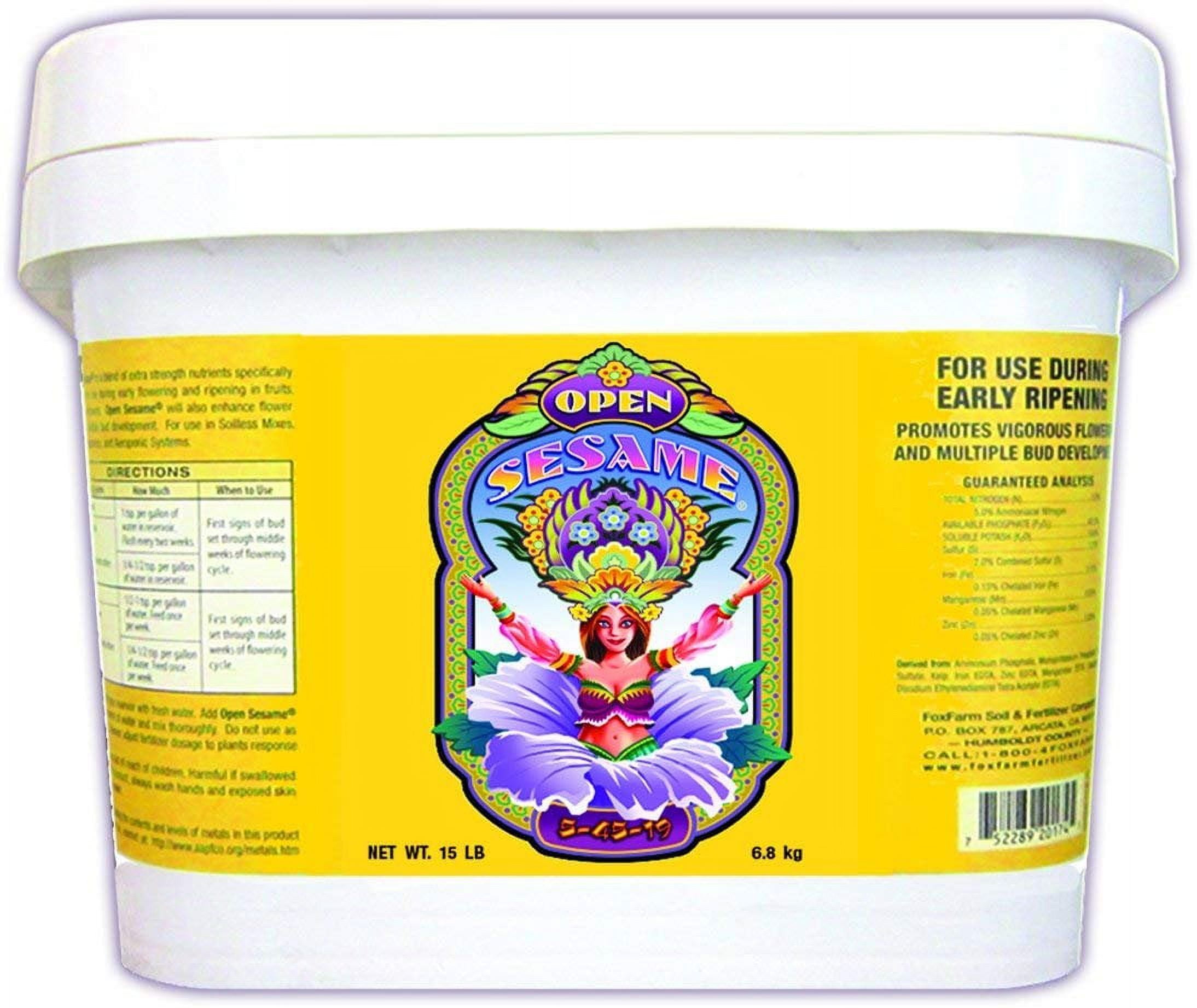 FoxFarm FX14034 Open Sesame Soluble Nutrients, 15 pound - Walmart.com