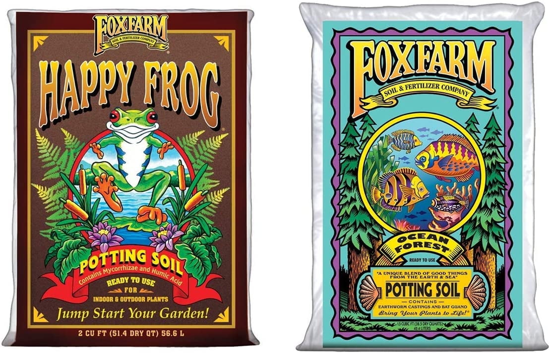 FoxFarm FX14047 2 Cubic Feet Ocean Forest Garden Soil Mix and 12 Quart ...