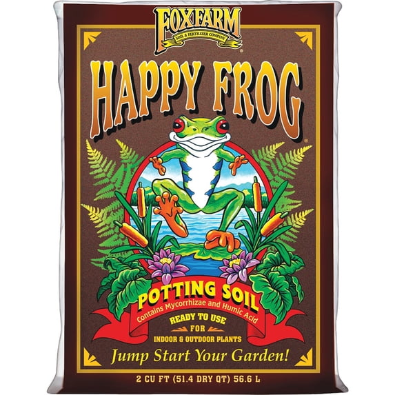 FoxFarm FX14047 Happy Frog pH Adjusted Organic Plant Garden Potting ...