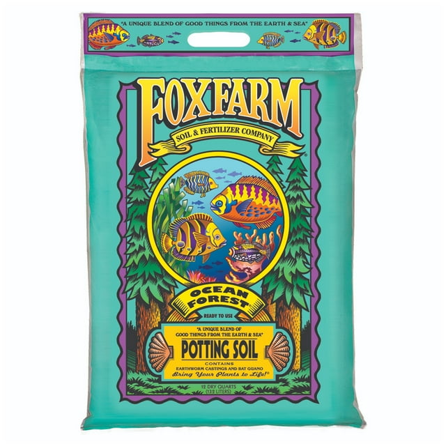 FoxFarm (FX14053) Ocean Forest Organic Potting Soil, 12-Quart (Pack of ...